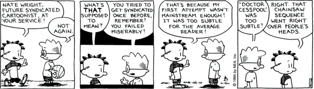 Comic Strip: June 27, 1994 | Big Nate Wiki | Fandom