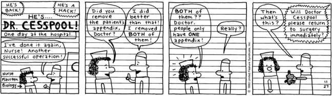 Comic Strip: November 27, 1992 | Big Nate Wiki | Fandom