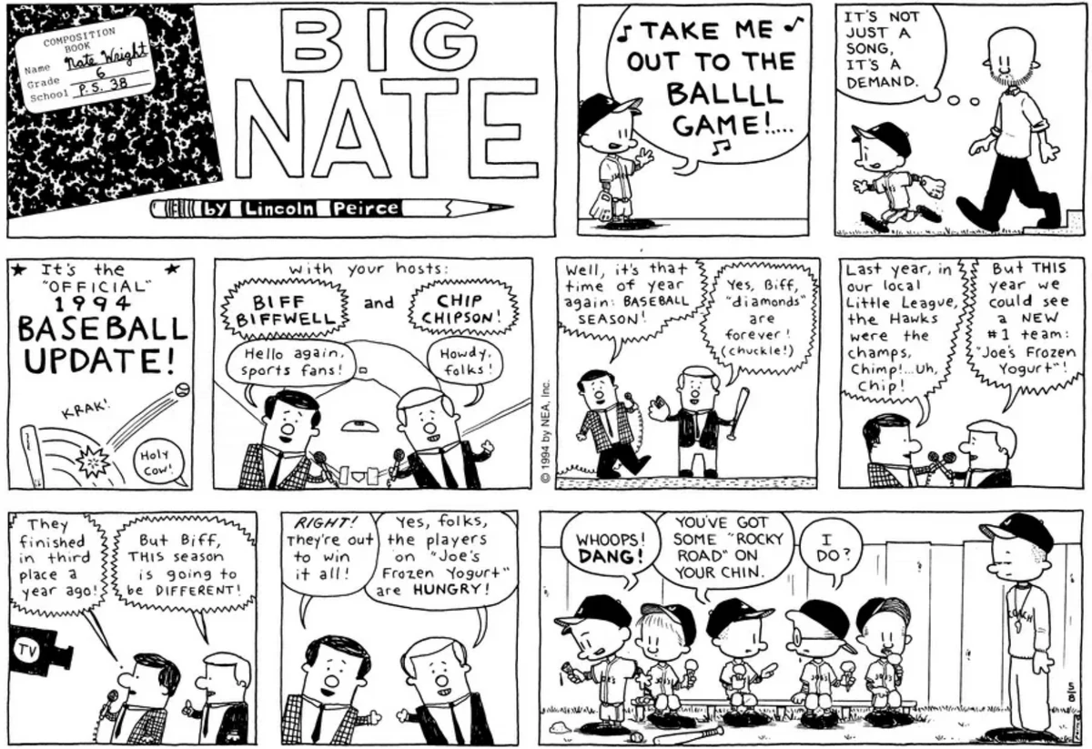 Comic Strip: May 8, 1994 | Big Nate Wiki | Fandom