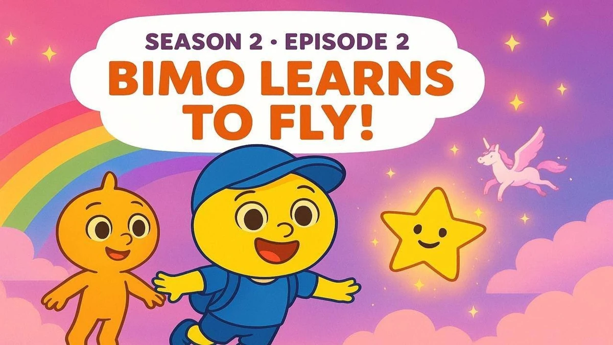 Bimo Flies on Rainbow Unicorns 🌈🦄 | Bimo Wiki | Fandom