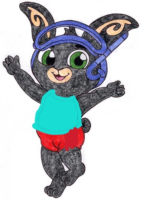 Bing in swim suit | Bing Bunny Wiki | Fandom