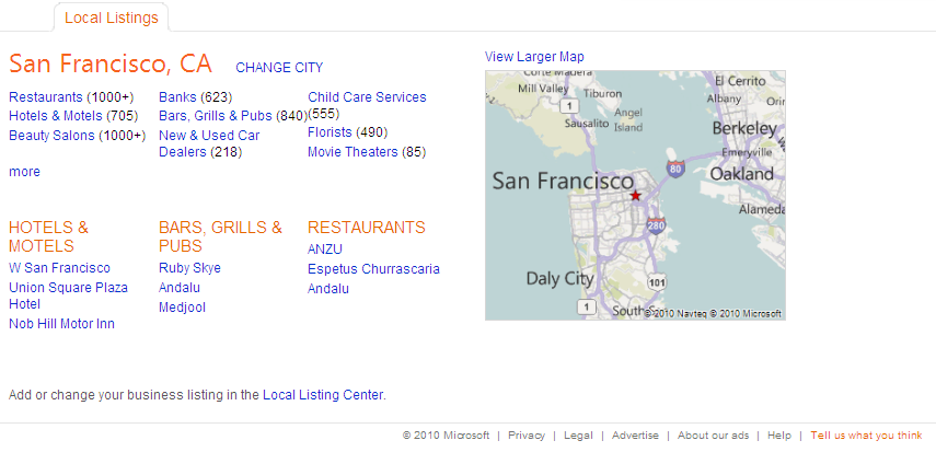 Local listings | Bing Wiki | Fandom