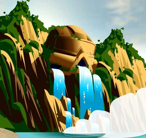Ga-Koro Waterfall | The BIONICLE Wiki | Fandom