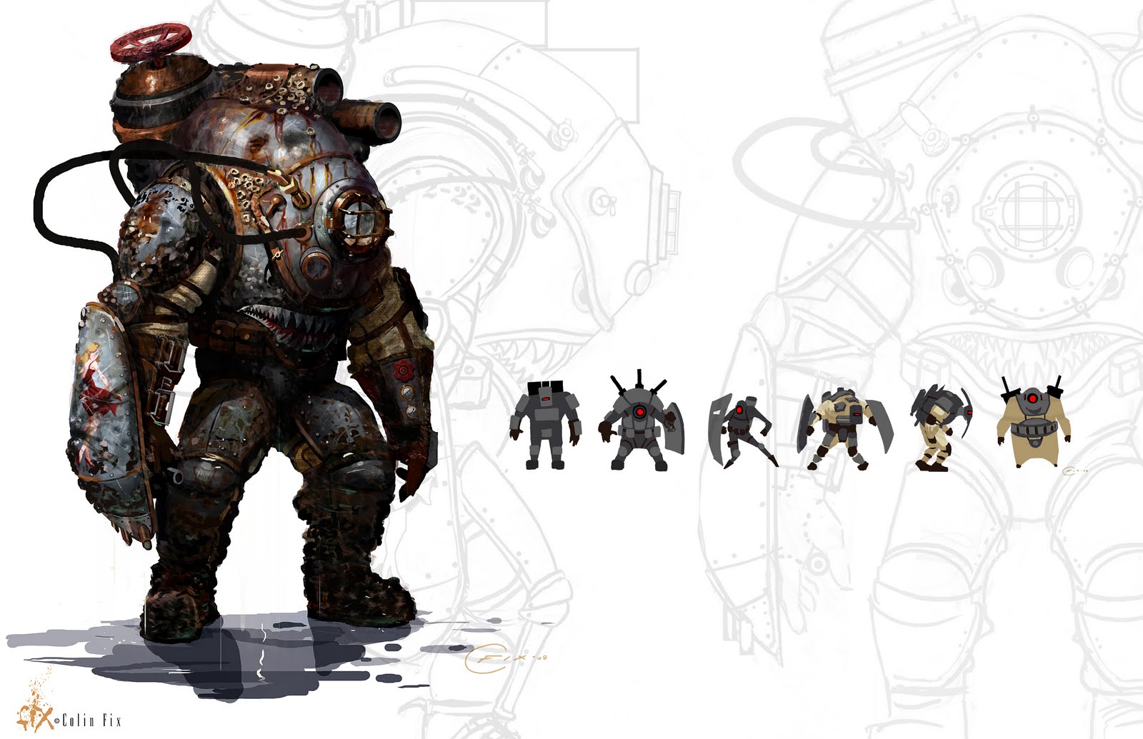 Bioshock Big Daddy Fan Art