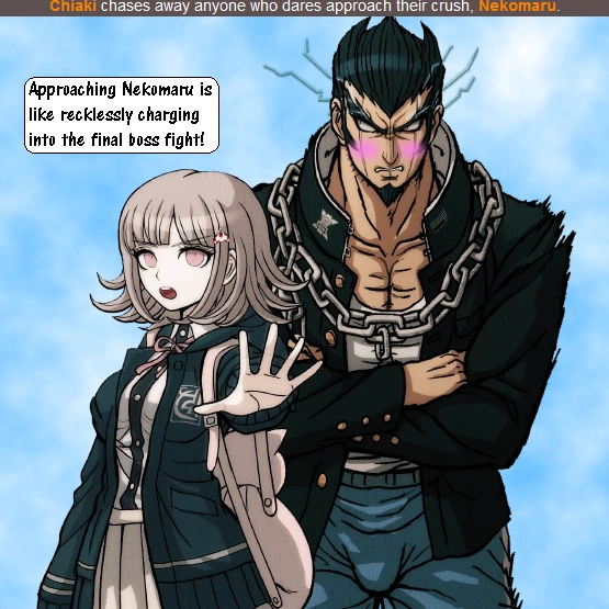 Chiaki Nanami and Nekomaru Nidai | Birdietalk Productions Wiki | Fandom