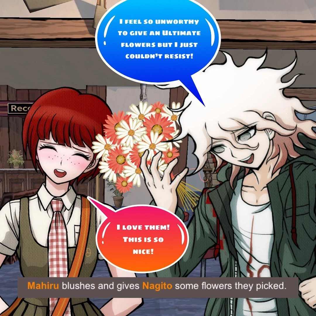 Mahiru Koizumi and Nagito Komaeda | Birdietalk Productions Wiki | Fandom