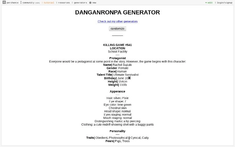 DRmillions Danganronpa Generator | Birdietalk Productions Wiki | Fandom
