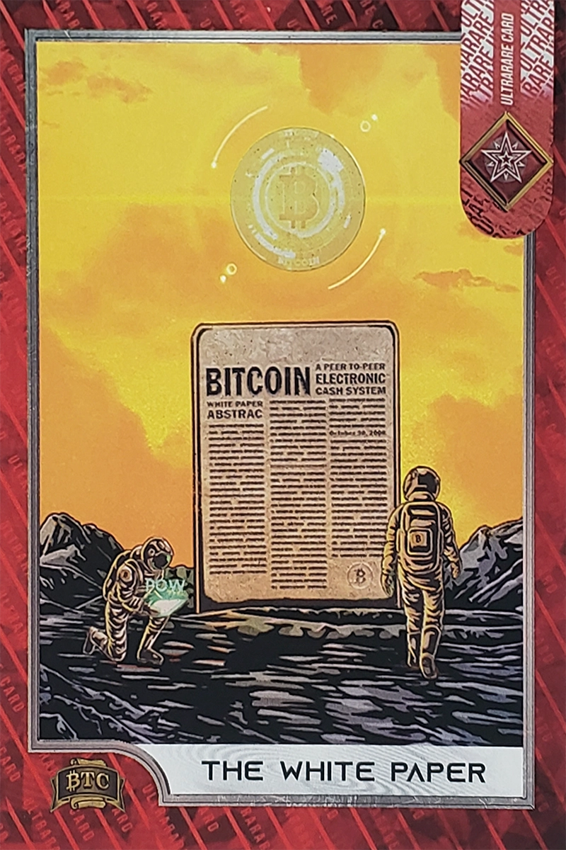 The White Paper (Series 1, Card 18) | Bitcoin Trading Cards Wiki | Fandom