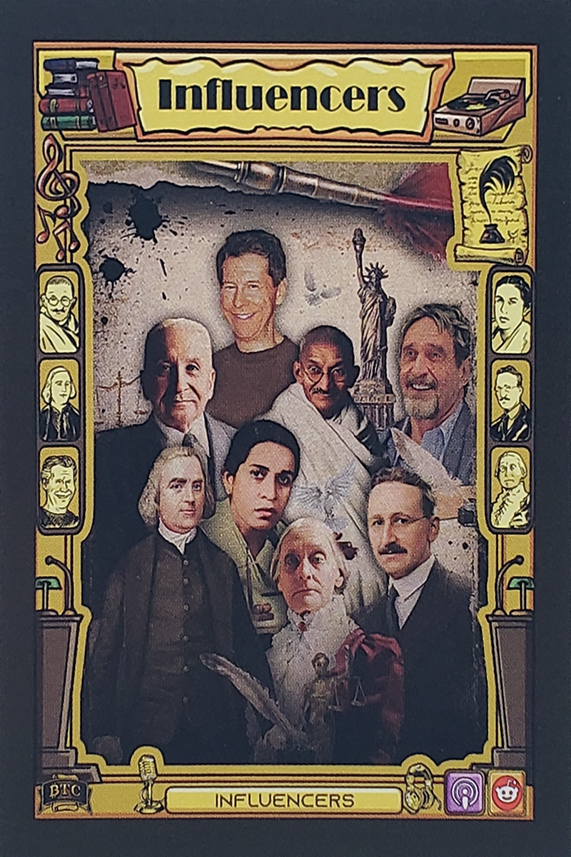 Influencers (Series 1, Card 31) | Bitcoin Trading Cards Wiki | Fandom