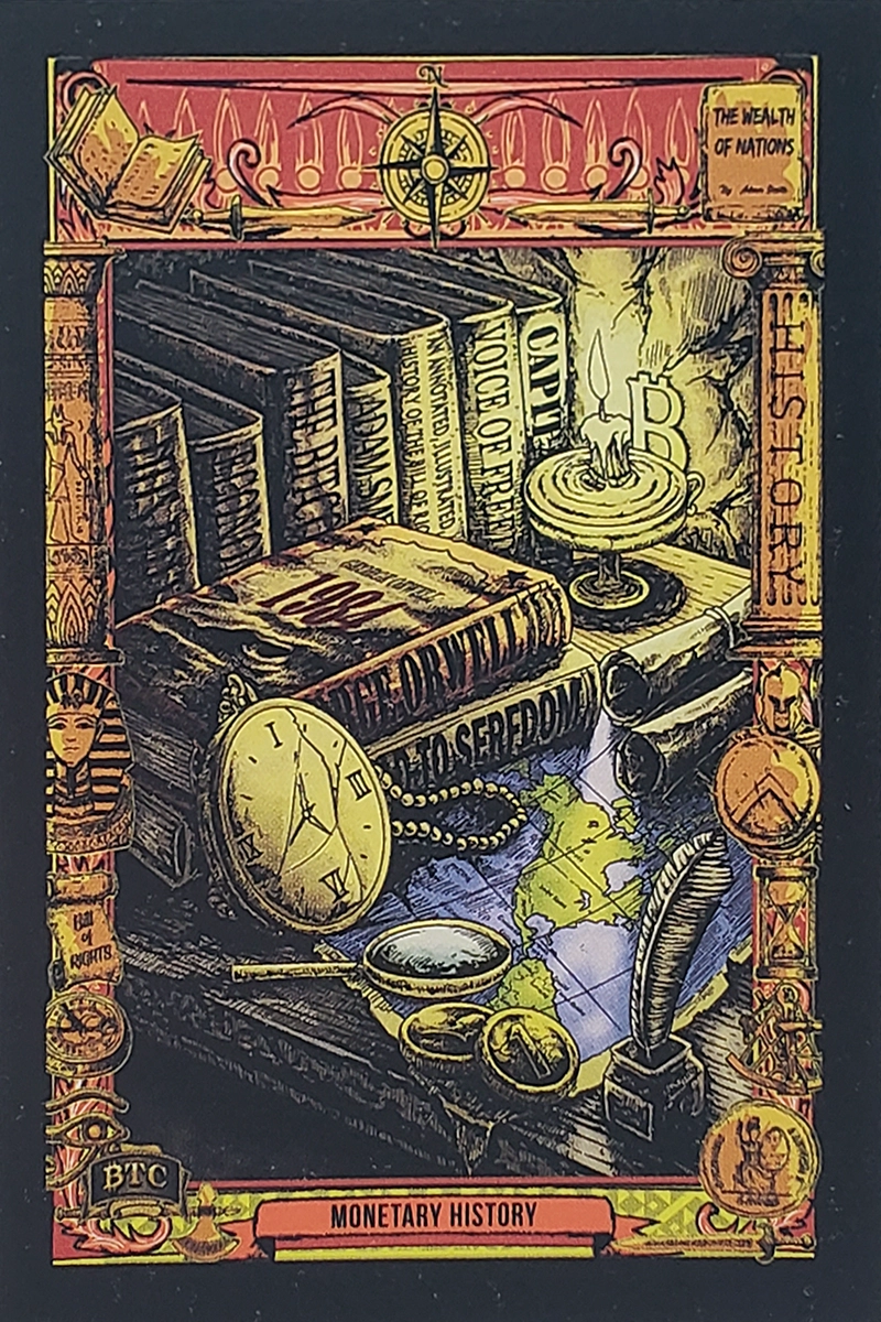 Monetary History (Series 1, Card 36) | Bitcoin Trading Cards Wiki | Fandom