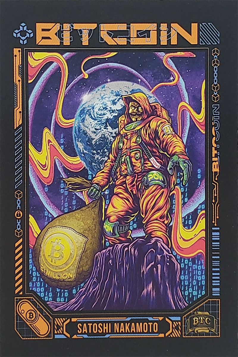 Satoshi Nakamoto (Series 1, Card 9) | Bitcoin Trading Cards Wiki | Fandom