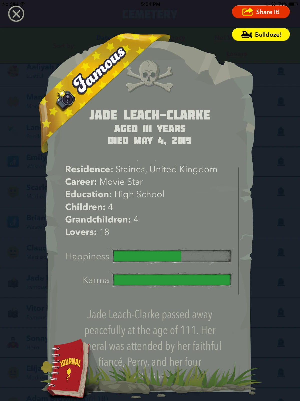 Jade Leach-Clarke | BitLife - Life Simulator Wiki | Fandom