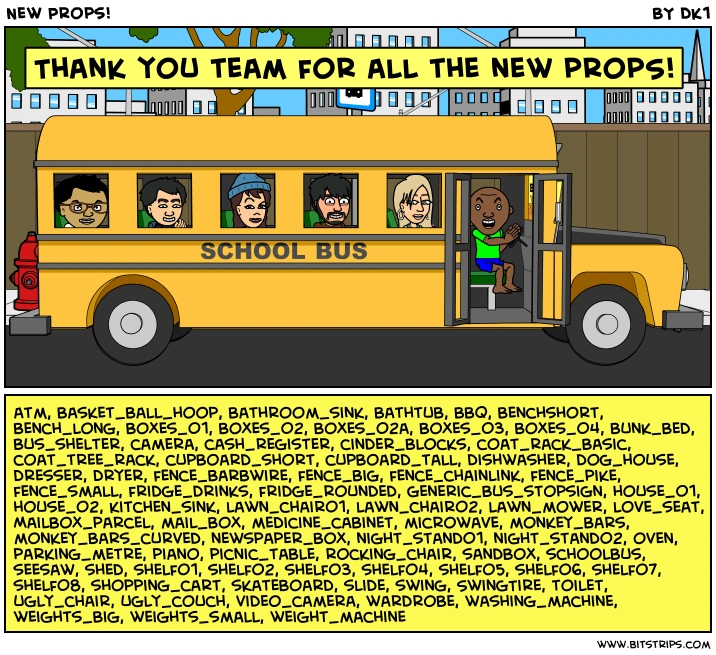 August 2011 prop update | Bitstrips Wiki | Fandom