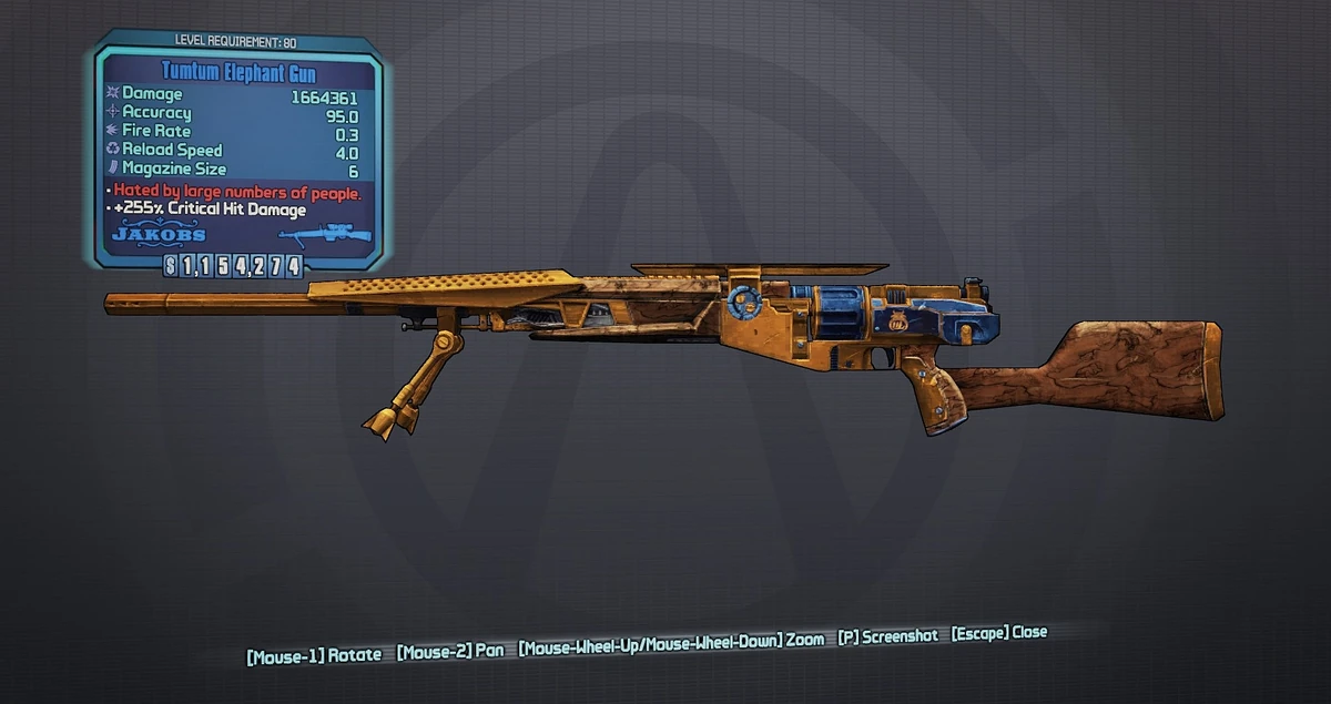 Elephant Gun | BL: Exodus Wiki | Fandom