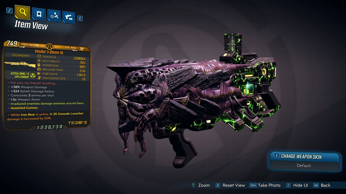 Vasilar's Gleam | BL3 Radiance Wiki | Fandom