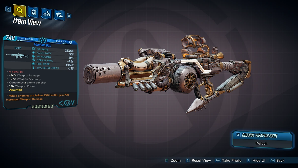 Mashine Gun | BL3 Radiance Wiki | Fandom