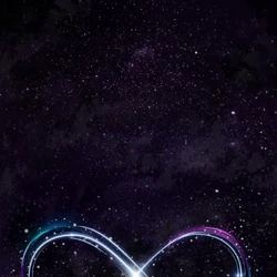 Infinity Love Galaxy Background