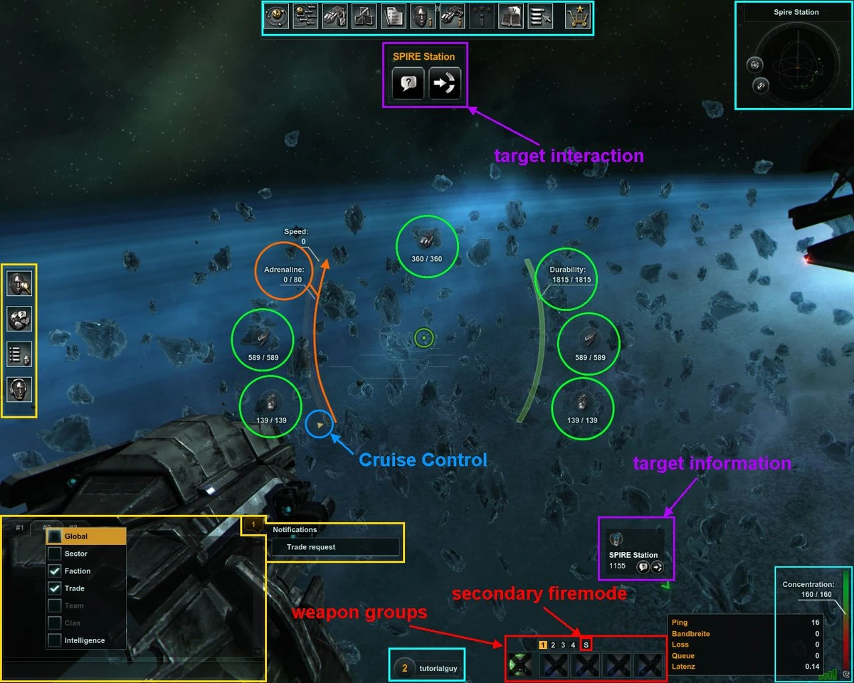 User Interface (Space) | Black Prophecy MMO Wiki | Fandom