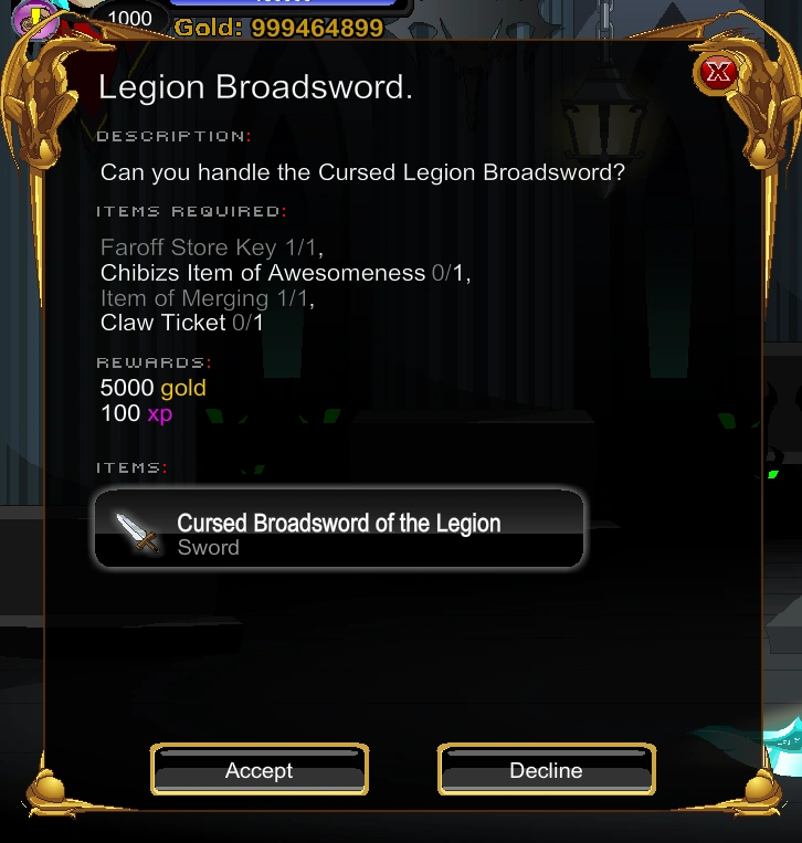 Legion Broadsword | BlackRockStarWorlds Wiki | Fandom