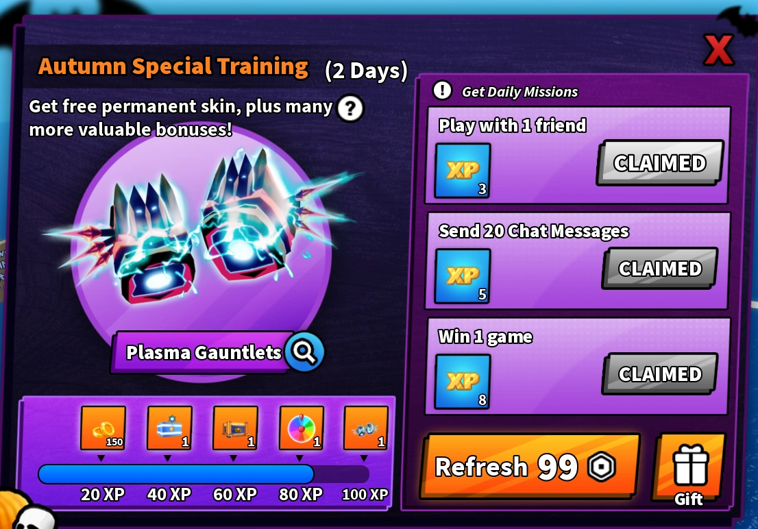 Autumn Special Training | Blade Ball Wiki | Fandom