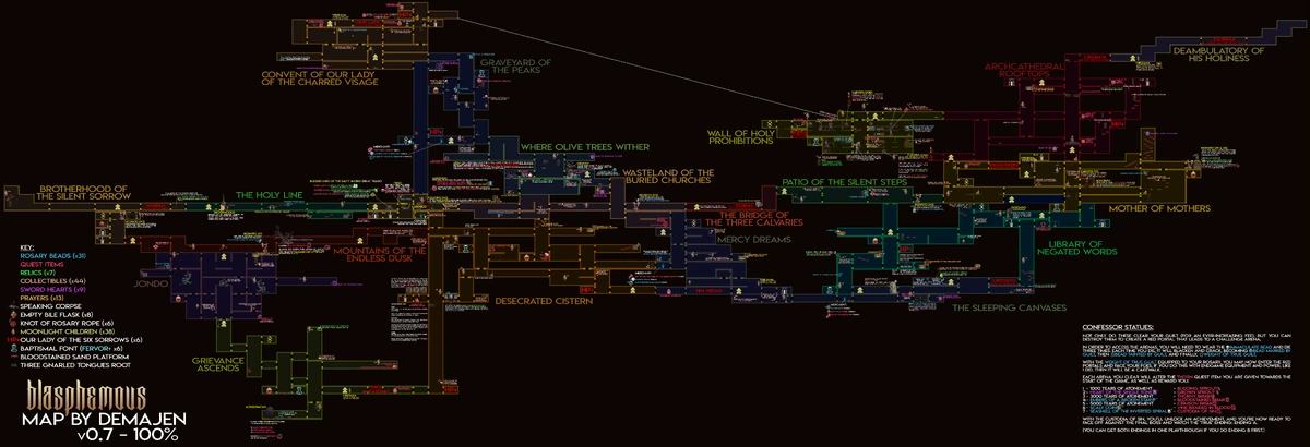 Mapa | Blasphemous Wiki | Fandom