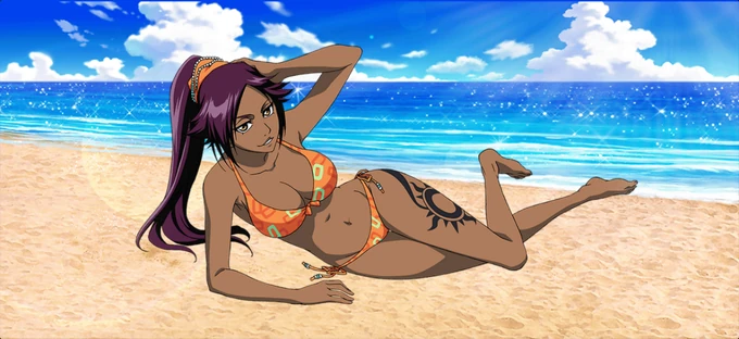 6★ Yoruichi Shihoin (Swimsuit Version) (Mind Attribute) (Resurrection) | BLEACH Brave Souls Wiki ...
