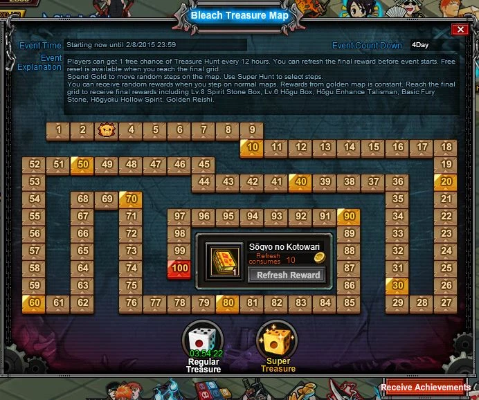 Bleach Treasure Map | Bleach Gogames Wiki | Fandom
