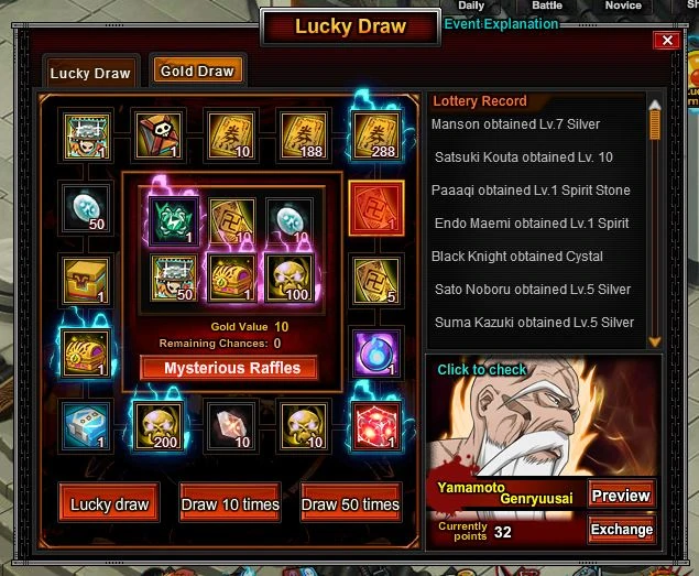 Lucky Turntable | Bleach Gogames Wiki | Fandom