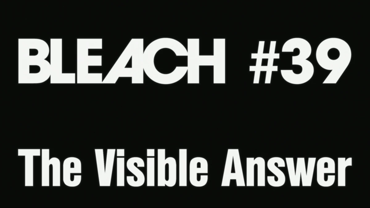 The Visible Answer | Bleach Wiki | Fandom