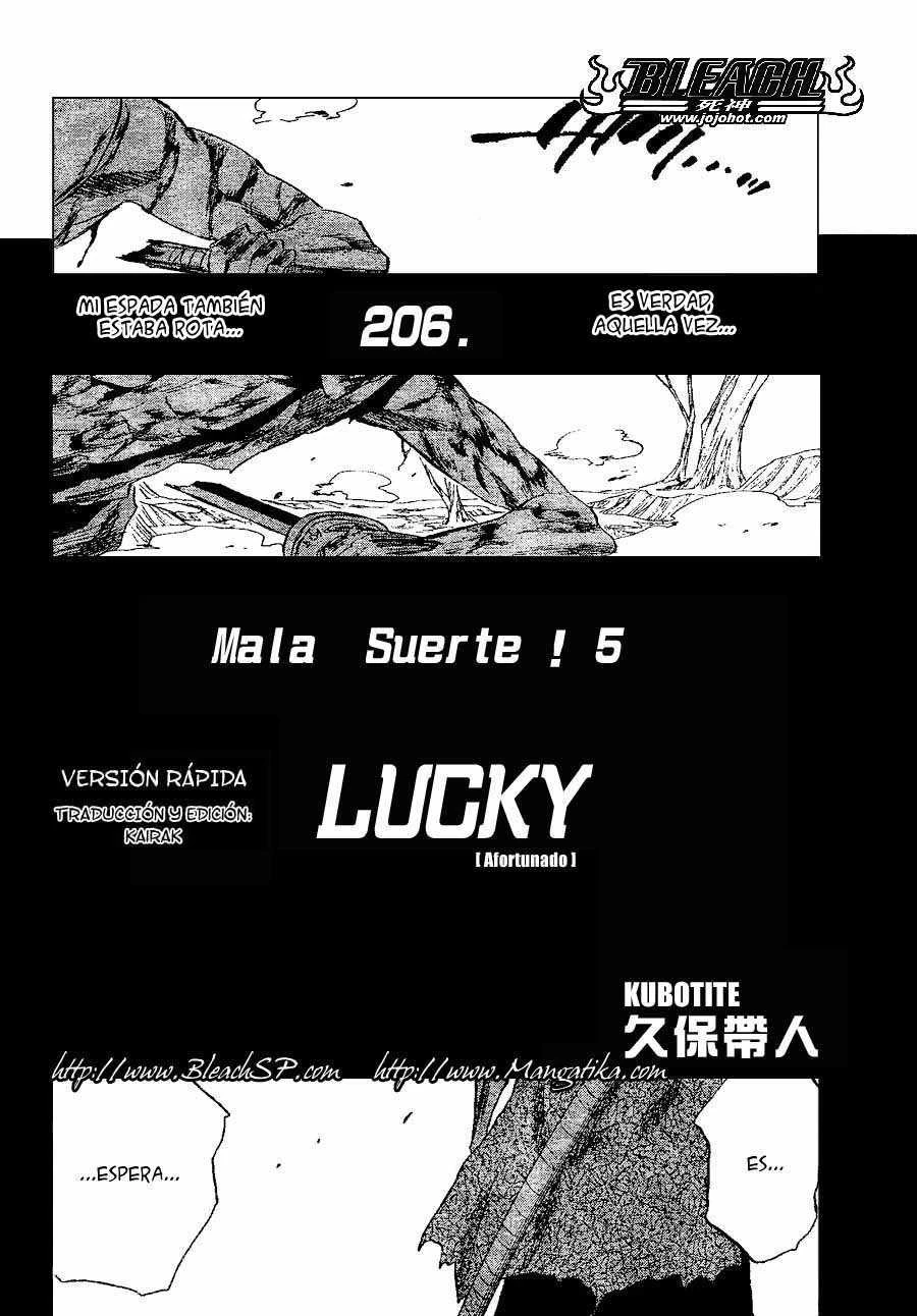206. ¡Mala Suerte!5 (LUCKY) | Bleach Wiki | Fandom