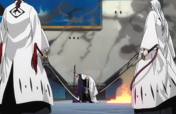 Genryūsai Shigekuni Yamamoto vs. Reigai-Shunsui Kyōraku & Reigai ...