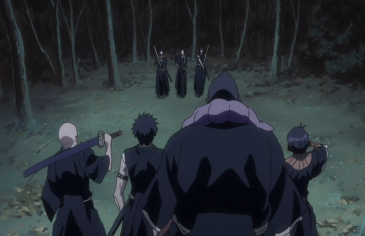 Shūhei Hisagi, Ikkaku Madarame, Yumichika Ayasegawa, & Marechiyo Ōmaeda ...