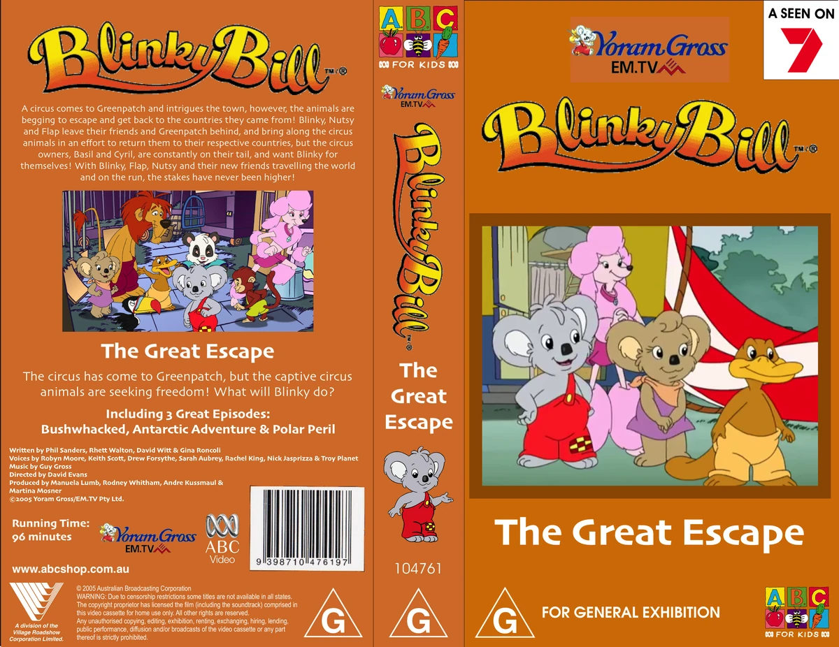 The Great Escape (video) | Blinky Bill Wiki | Fandom