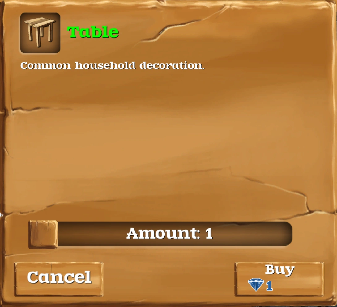 Table | Block Story Wiki | Fandom