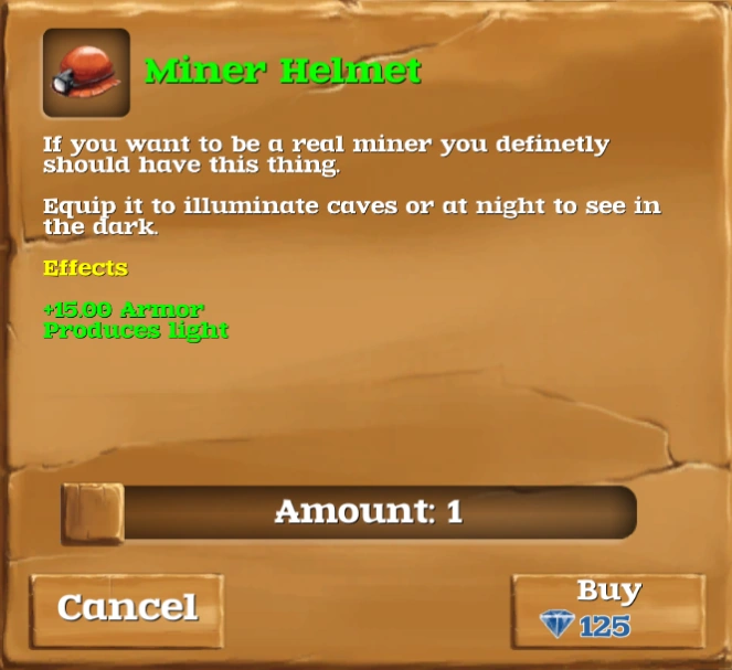 Miner Helmet | Block Story Wiki | Fandom