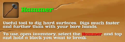 Stone Hammer | Block Story Wiki | Fandom