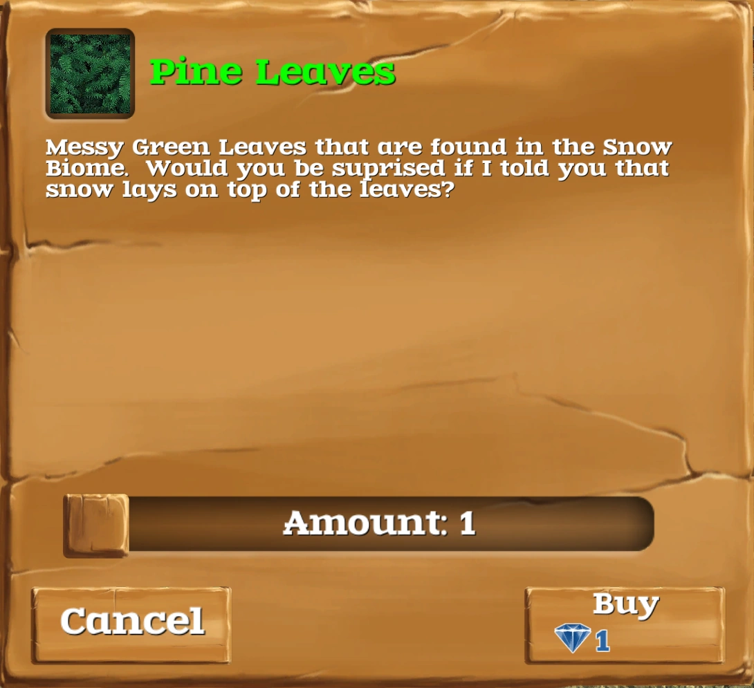 Pine Leaves | Block Story Wiki | Fandom