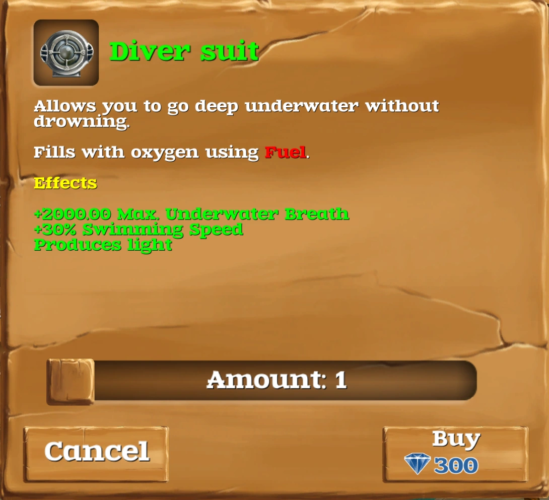 Diver Suit | Block Story Wiki | Fandom