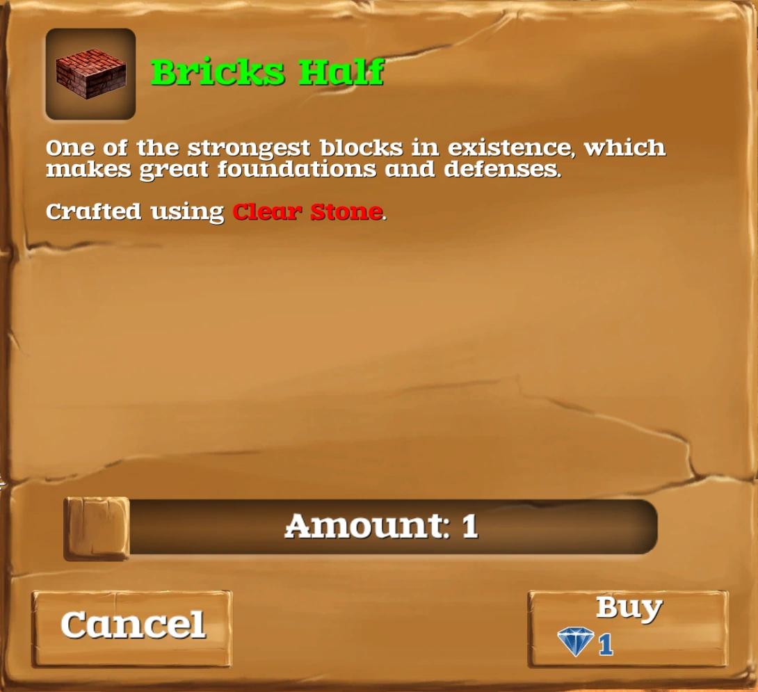 Bricks Half | Block Story Wiki | Fandom