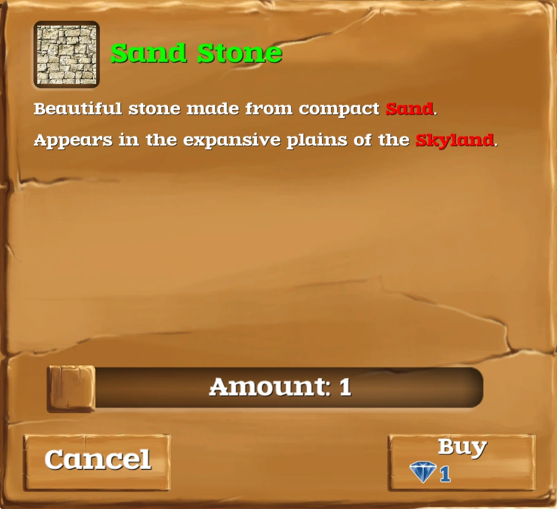 Sand Stone | Block Story Wiki | Fandom