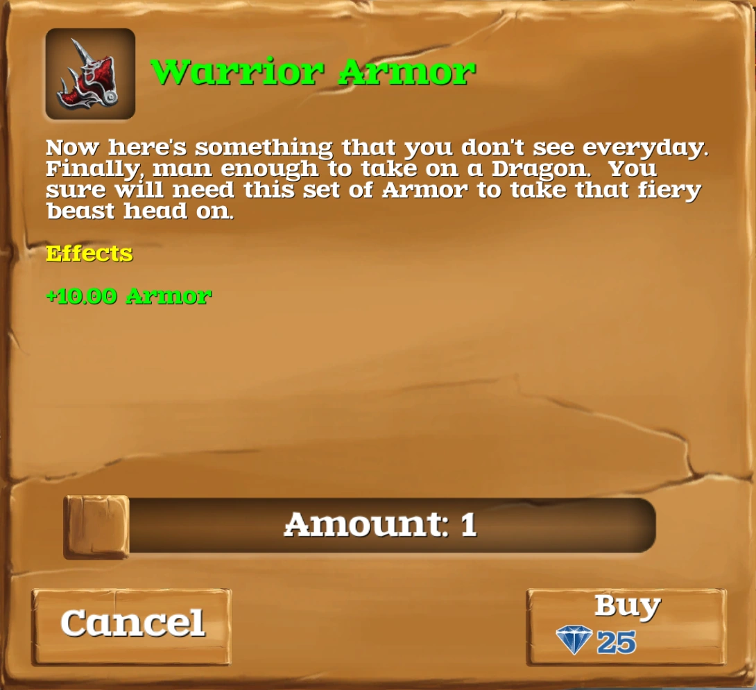 Warrior Armor | Block Story Wiki | Fandom