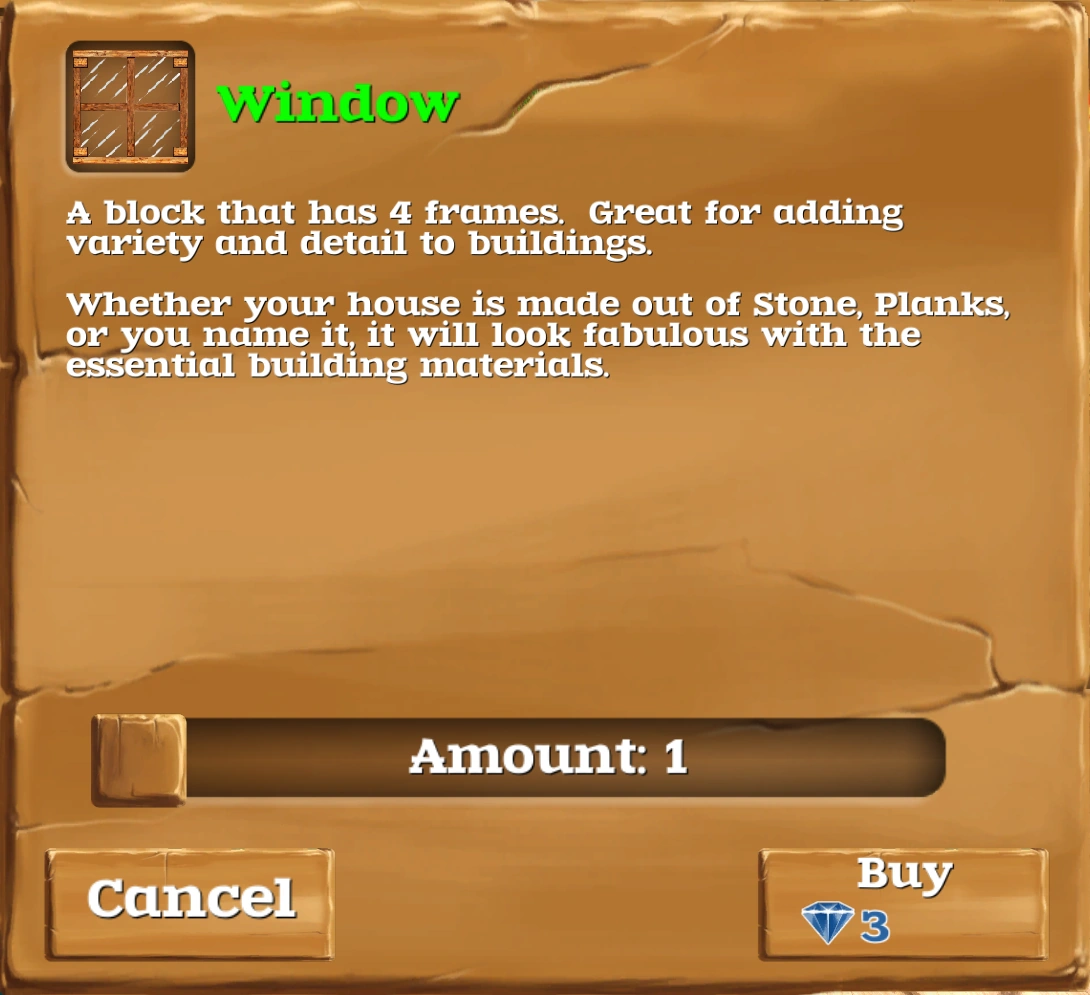 Window | Block Story Wiki | Fandom