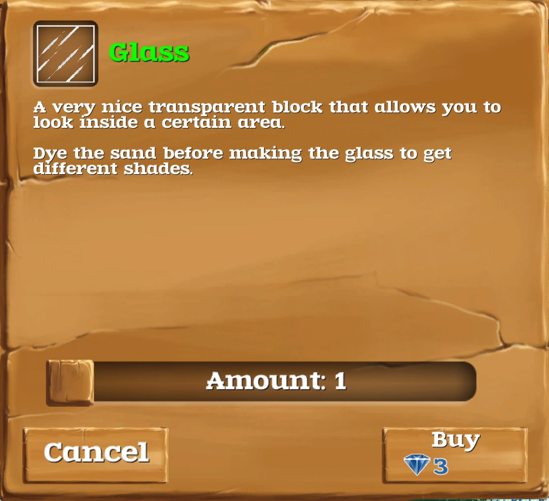 Glass | Block Story Wiki | Fandom