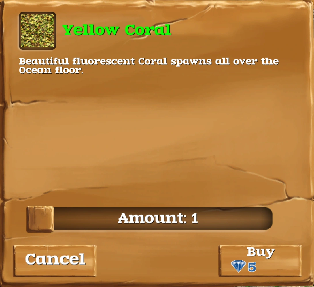 Yellow Coral | Block Story Wiki | Fandom