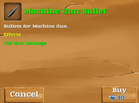 Machine Gun Bullet | Block Story Wiki | Fandom