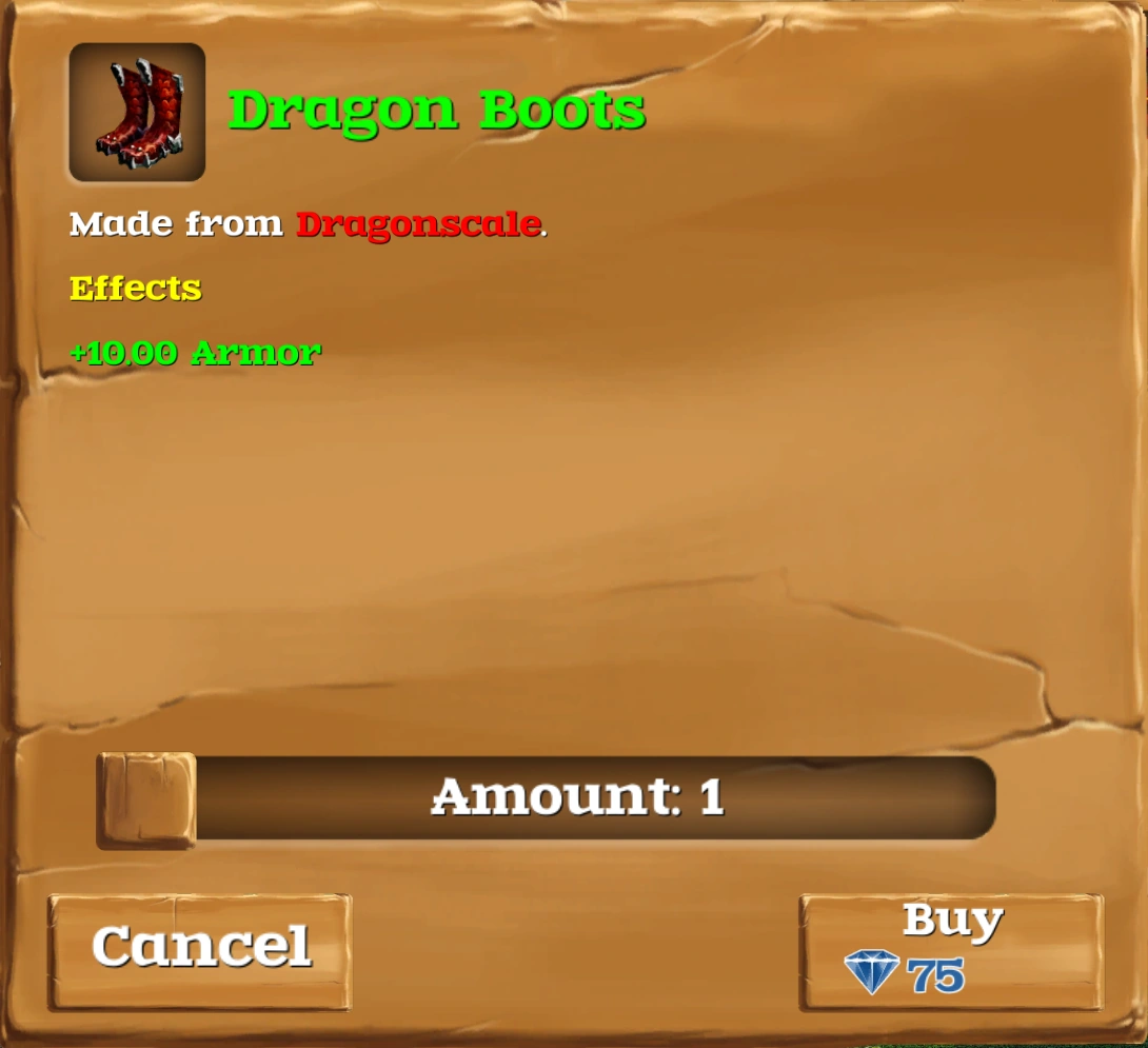 Dragon Boots | Block Story Wiki | Fandom