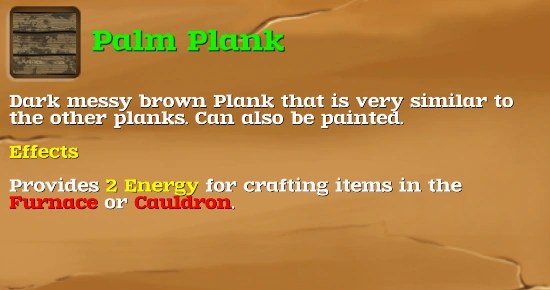 Palm Plank | Block Story Wiki | Fandom