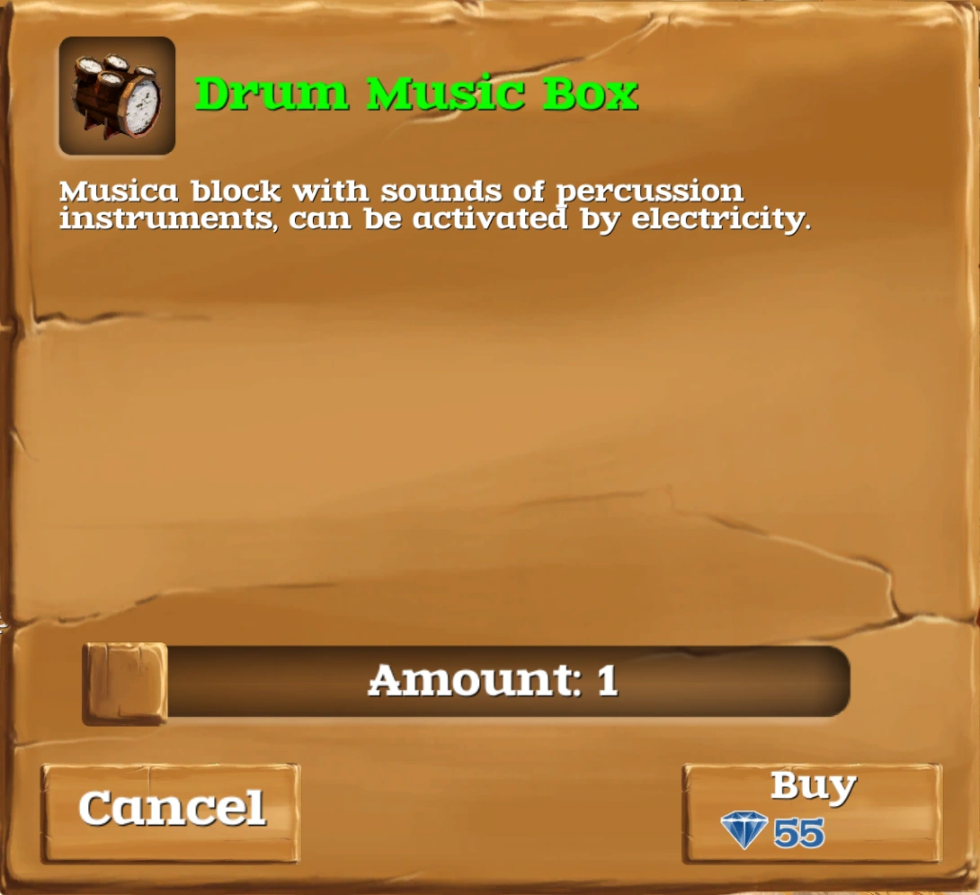 Drum Music Box | Block Story Wiki | Fandom