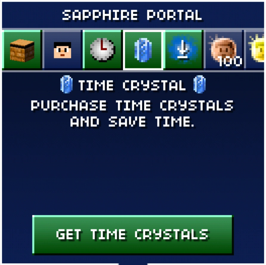 Кристаллы времени | The Blockheads вики | Fandom