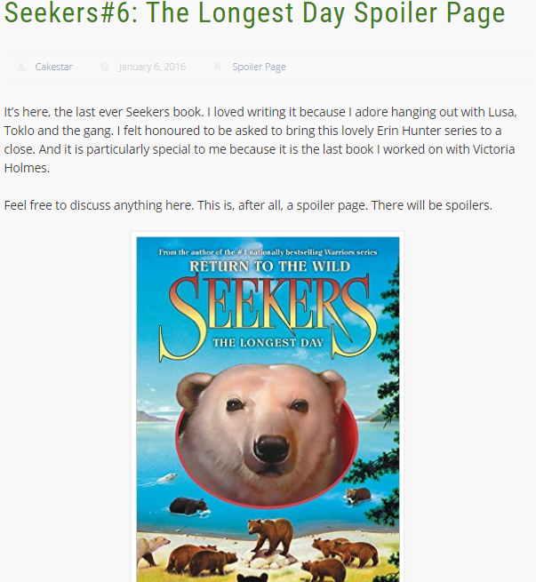 Spoiler Page | BlogClan 2 Wikia | Fandom